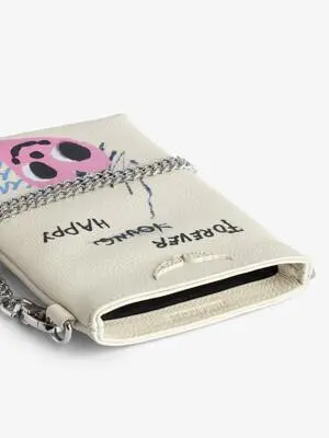 Zadig&Voltaire Rock Leather Phone Pouch