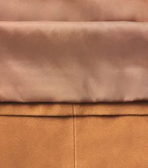 ARMA Lamb Suede Mini Skirt - Beige
