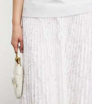 Simkhai Lace-trim Annalise Midi Dress - Ivory
