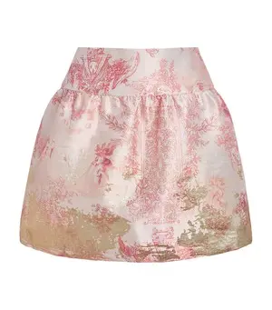 Women's Pink Metallic Skirts