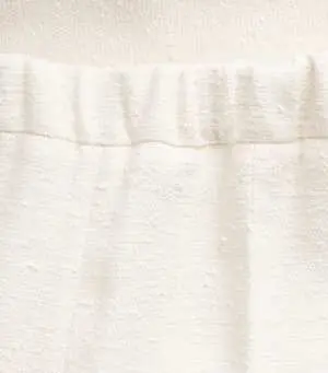 NOMADISSEM Wool-silk-linen Blend Trousers