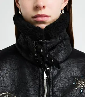 MOTHER Beaded Strappy Brrly Jacket