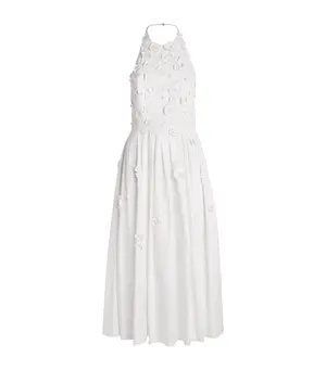 Cotton Halterneck Midi Dresses