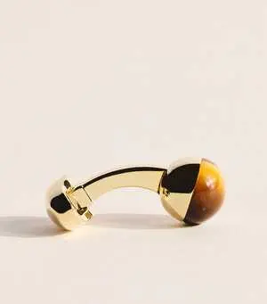 BABETTE WASSERMAN LONDON Chakra Power Orb Tigers Eye Cufflinks