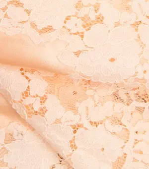 DÔEN Silk-lace Elowette Midi Skirt - Pink