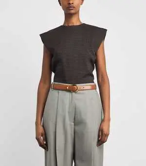 Harrods Leather Belt - Brown