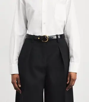 Harrods Leather Belt - Black