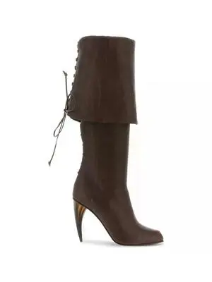 Alexander McQueen Horn-heel Knee-high Boots
