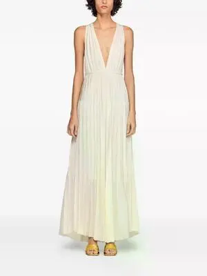 Sandro V-neck Maxi Dress