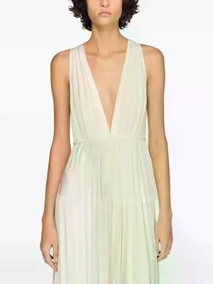 Sandro V-neck Maxi Dress