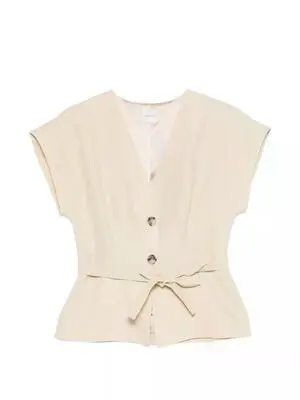 Paul Smith Belted V-neck Top
