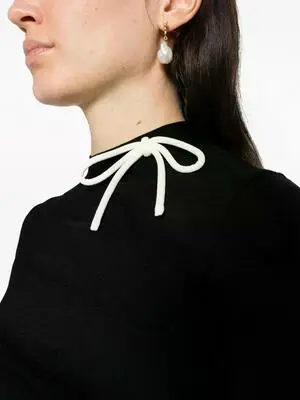 Valentino Garavani Bow-embellished Knit Minidress