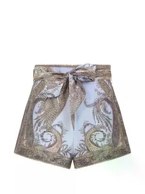 Zimmermann Hypnotic Paisley-print Shorts