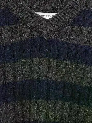 Gimaguas Martin Striped Cable-knit Jumper