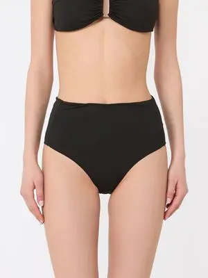 Max Mara High-waisted Jersey Bikini Bottom - Black