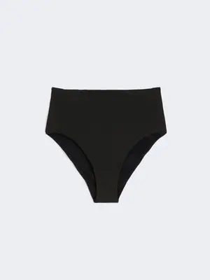 Max Mara High-waisted Jersey Bikini Bottom - Black