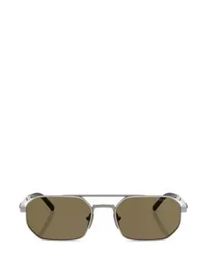 Prada Geometric Sunglasses - Silver