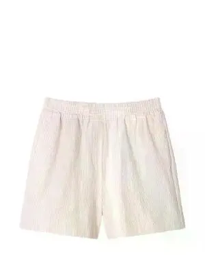 Paul Smith Striped Seersucker Shorts - Neutrals