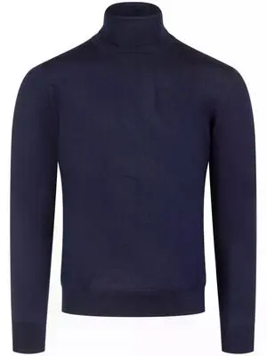 BARBA NAPOLI Maglia Turtleneck Sweater - Blue