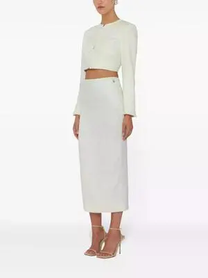 ROTATE BY BIRGER CHRISTENSEN Structured Bouclé Cropped Jacket