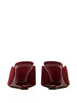 Balmain Suede Mule Sandals