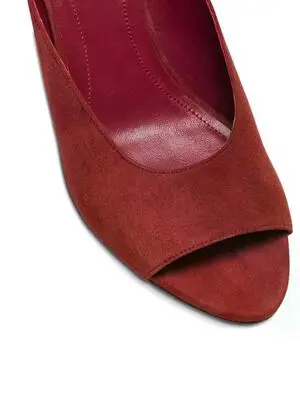 Balmain Suede Mule Sandals