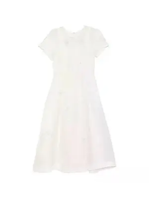 Shiatzy Chen Embroidered Midi Dress