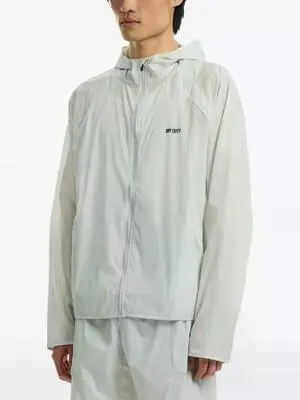 OFF DUTY Logo-print Hooded Jacket - Grey