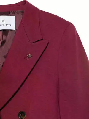 MANUEL RITZ Double-breasted Jacket With Peak Lapels - Red