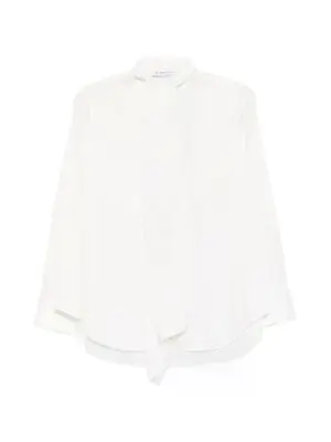 MANUEL RITZ Long-sleeve Pussy-bow Shirt