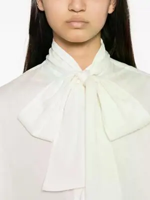 MANUEL RITZ Long-sleeve Pussy-bow Shirt