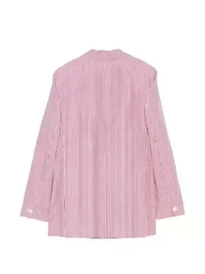 MANUEL RITZ Striped Double-breasted Jacket - Red