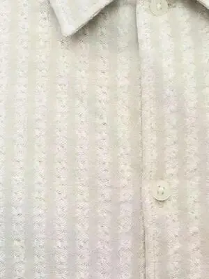 SAMSOE SAMSOE Avan Jx Stripe-pattern Short-sleeve Shirt