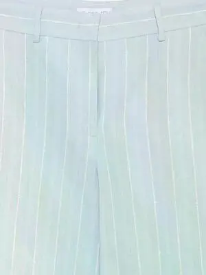 MANUEL RITZ Pinstripe Wide Leg Trousers - Blue