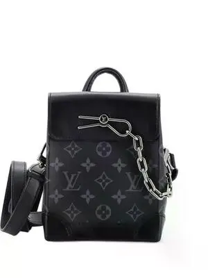 LOUIS VUITTON Steamer Bag Monogram Eclipse Canvas Nano