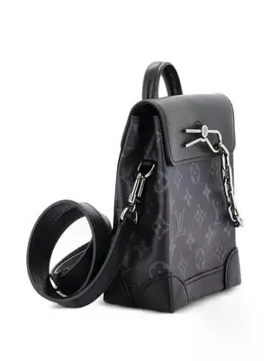 LOUIS VUITTON Steamer Bag Monogram Eclipse Canvas Nano