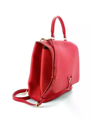 LOUIS VUITTON Volta Leather Satchel - Red