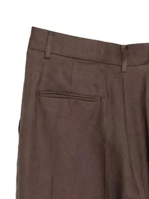 MANUEL RITZ Pleated Flax Trousers