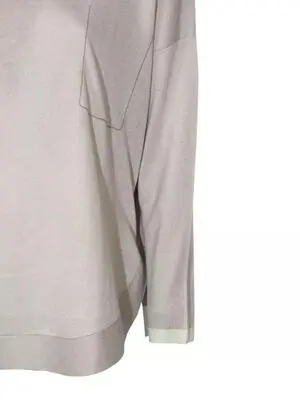 PUROTATTO Patch-pocket Round-neck Sweater
