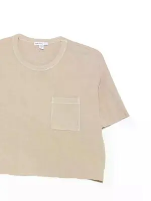 JAMES PERSE Pocket Cropped T-shirt - Neutrals