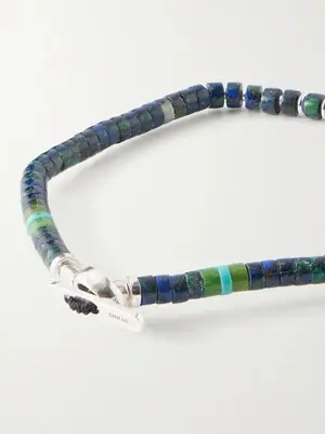 MIKIA Heishi Azurite And Sterling Silver Bracelet - Blue