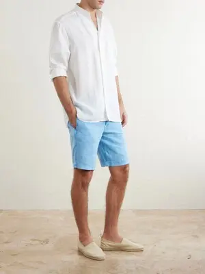 Vilebrequin Straight-leg Garment-dyed Linen Shorts