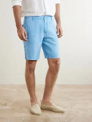 Vilebrequin Straight-leg Garment-dyed Linen Shorts