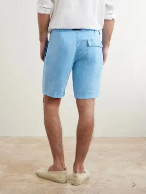 Vilebrequin Straight-leg Garment-dyed Linen Shorts