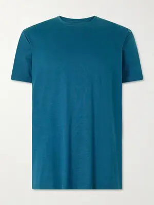 Derek Rose Basel Stretch-jersey T-shirt - Blue