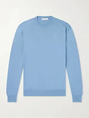 Boglioli Cotton-jersey Sweater - Blue