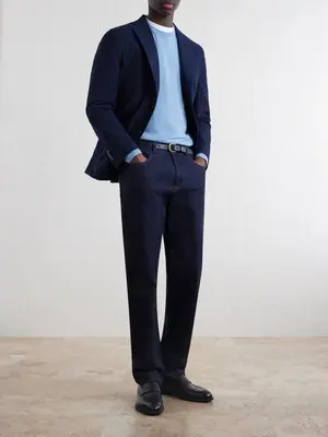 Boglioli Cotton-jersey Sweater - Blue