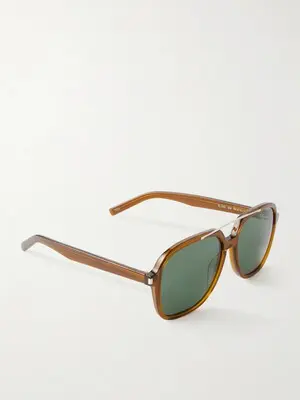 Saint Laurent Sl 545 Aviator-style Sunglasses - Brown