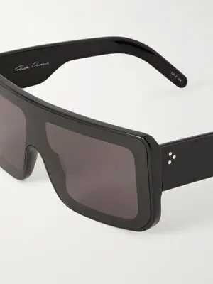 Rick Owens Documenta Square-frame Sunglasses - Black