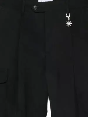 MANUEL RITZ Pleated Cargo Pants - Black